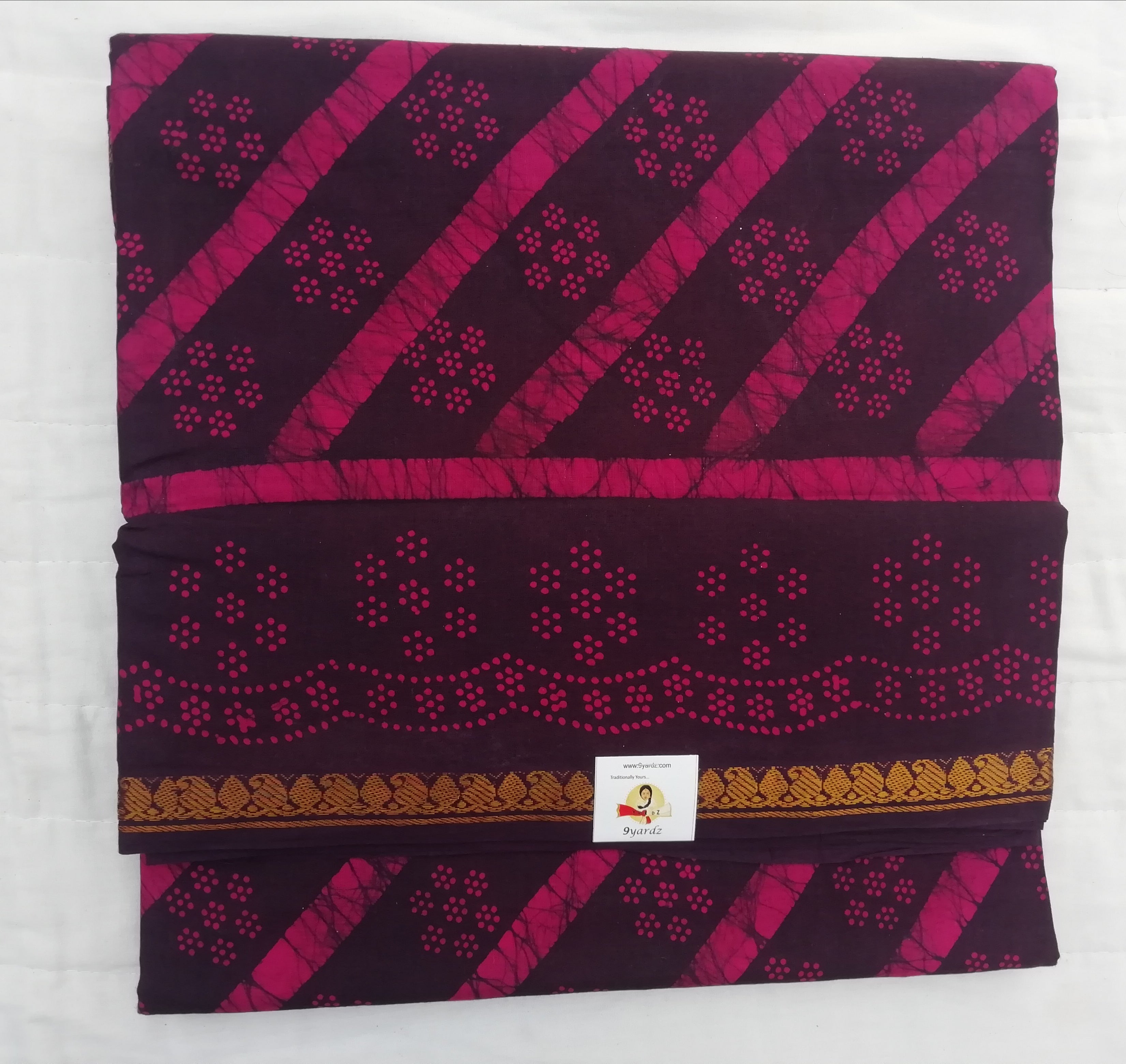 Sungudi Bathik Stripes 10.5yardz – 9yardz