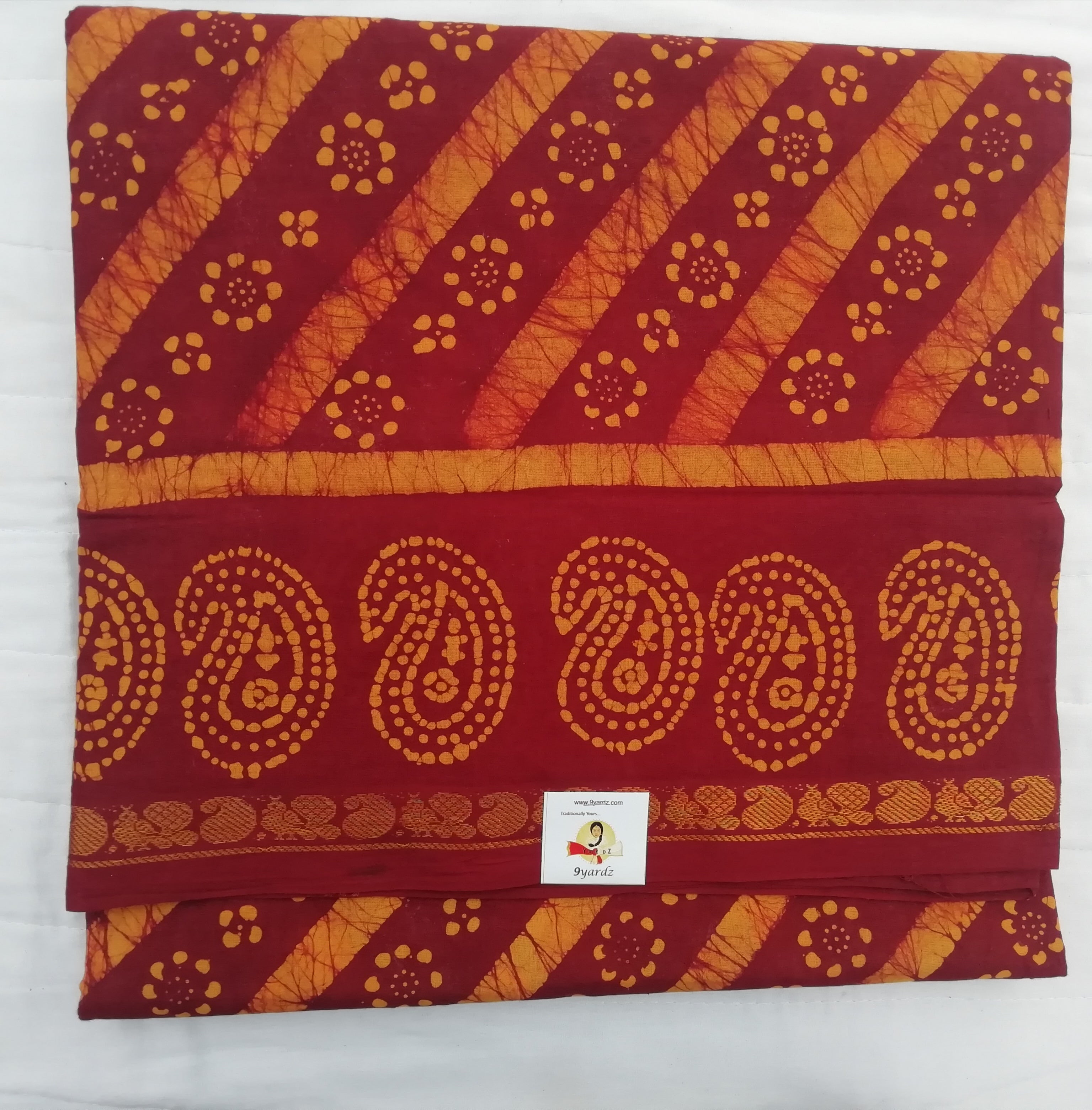 Sungudi Bathik Stripes 10.5yardz – 9yardz